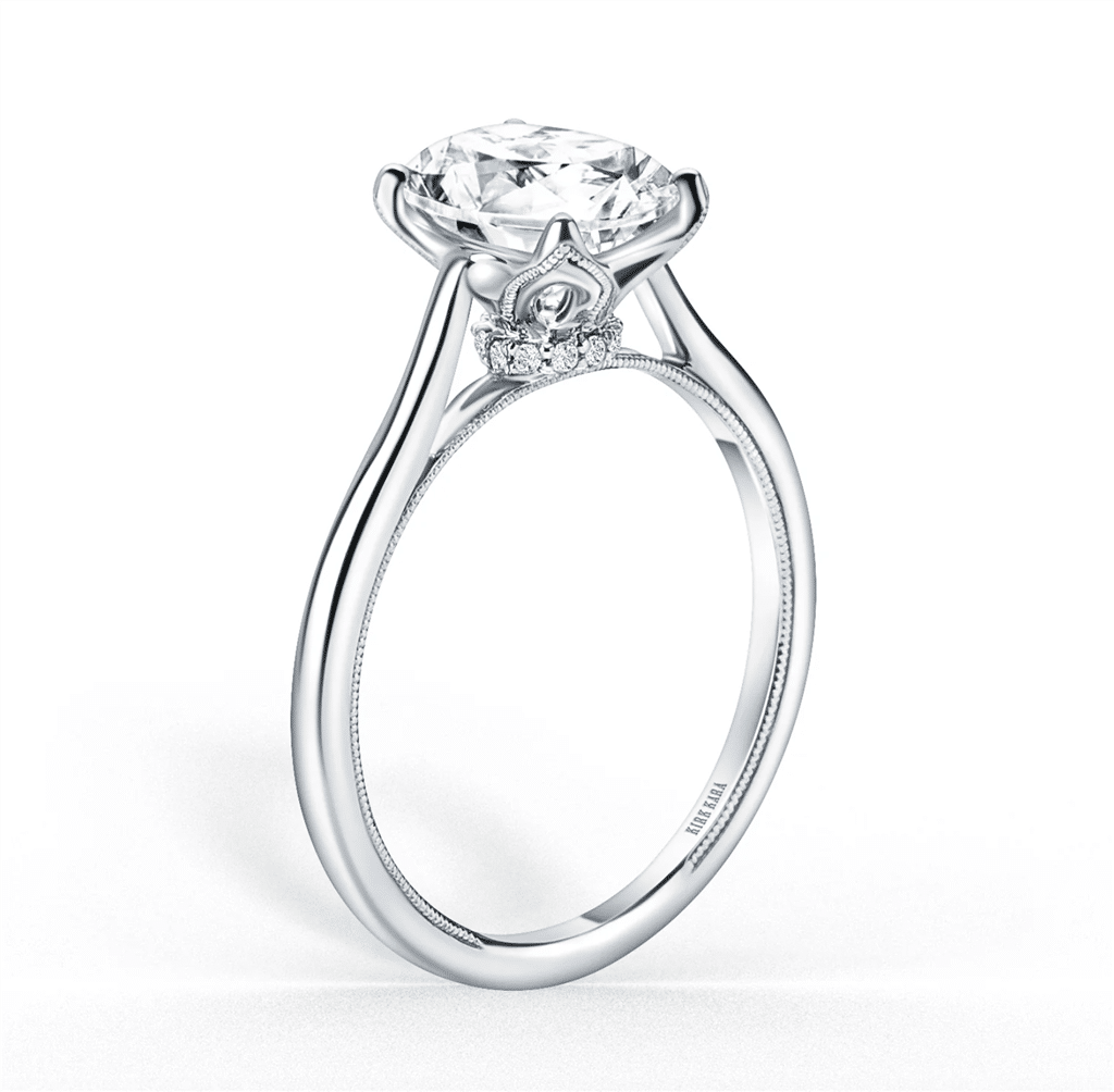 Cathedral Hidden Halo Solitaire Engagement Ring | Brinker's Jewelers