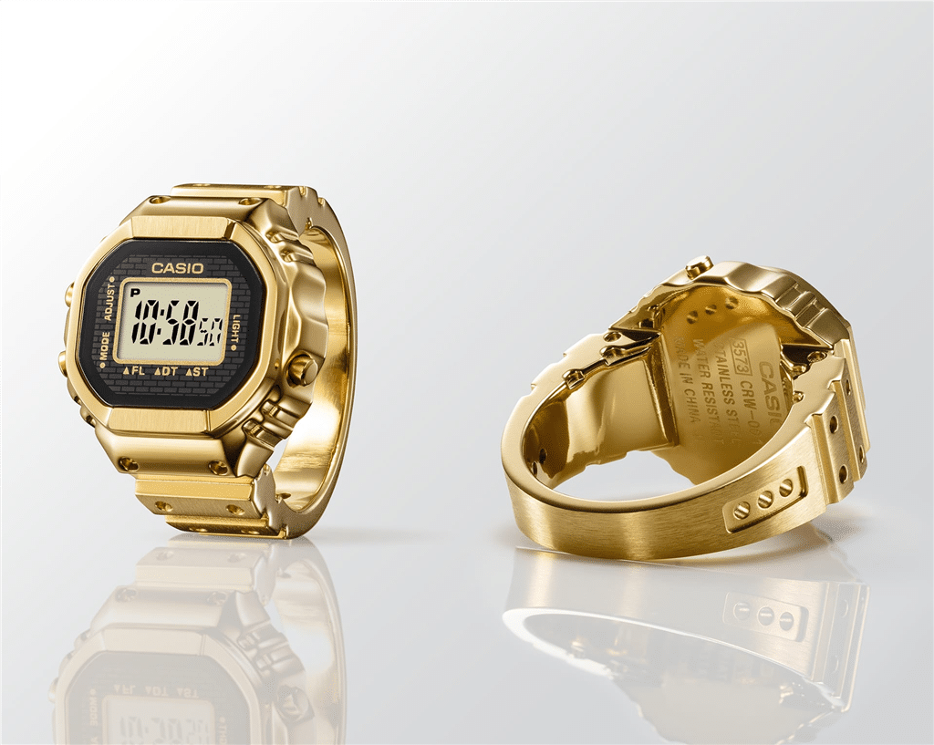 CASIO Gold Ring Watch CRW001G-9 | Brinker's Jewelers